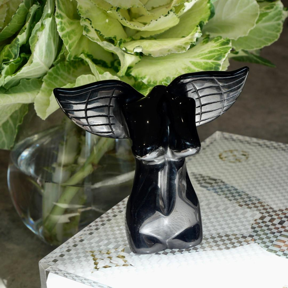 Obsidian Goddess Angel – B Zen Crystals